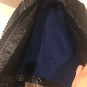 Sisley | Jackets & Coats | Sisley Black Leather Coat Slim Fit | Poshmark